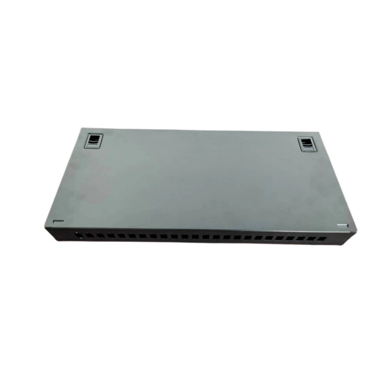 24 Port Rack Mount Fibre Termination Box Patch Panel ODF 24 Cores